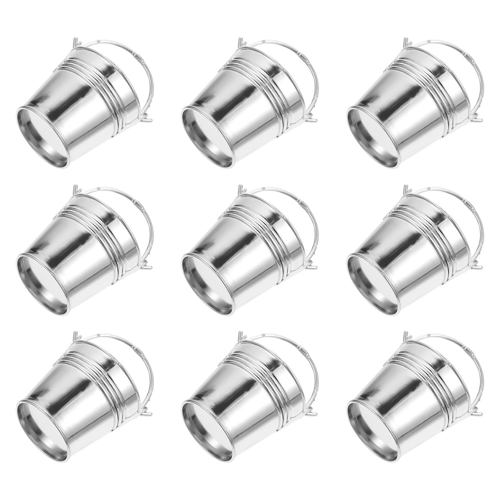 10Pcs-Ice-Bucket-Holder-Mini-Tin-Bucket-Fruit-Gift-Mini-Plastic-Bucket ...