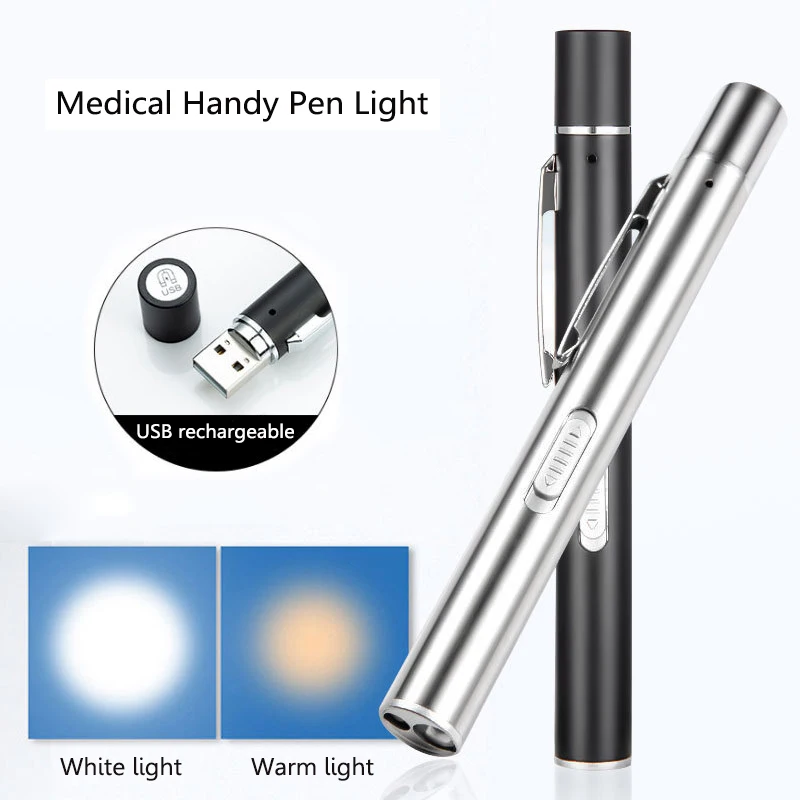 USB-Rechargeable-Medical-Handy-Pen-Light-Mini-Nursing-Dentist-LED ...
