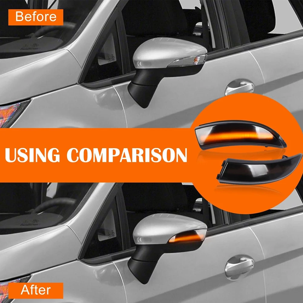2Pcs-Sequential-Dynamic-Mirror-Signal-Lights-Smoked-Lens-LED-Side ...