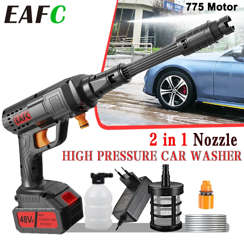 EAFC-100Bar-Car-Wash-High-Pressure-Washer-Water-Gun-775-Motor-Wireless ...