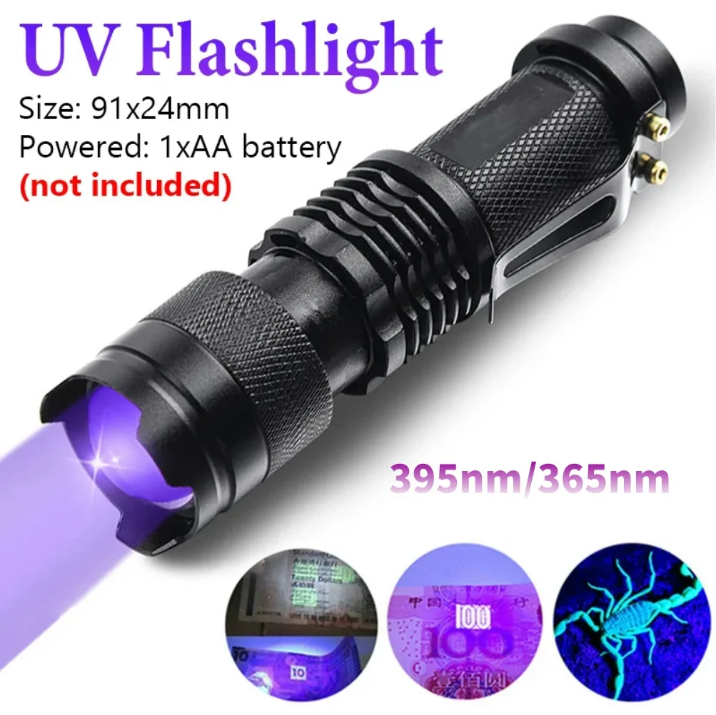 LED-UV-Flashlight-Ultraviolet-Torch-Mini-UV-Light-Pet-Urine-Stains ...