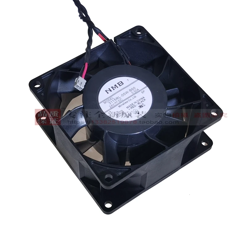 3115RL-05W-B60 8cm 8038 24V 0.50A 2-wire original plug inverter cooling ...