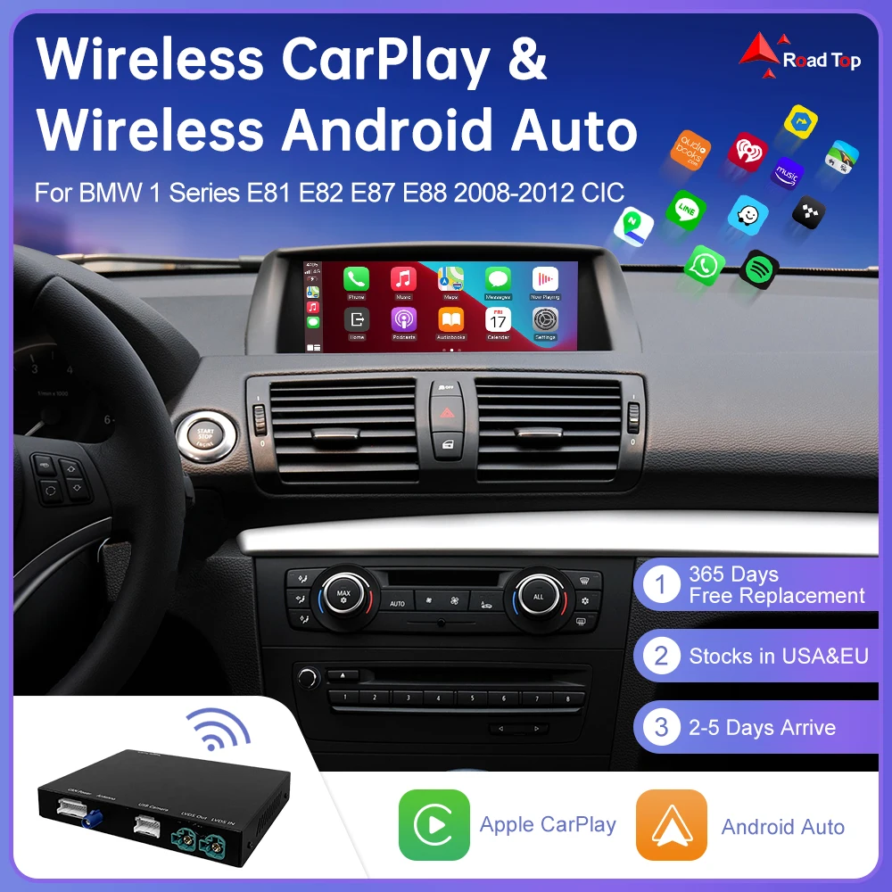 Wireless Apple CarPlay for BMW 1 Series E81 E82 E87 E88 2008-2012 ...