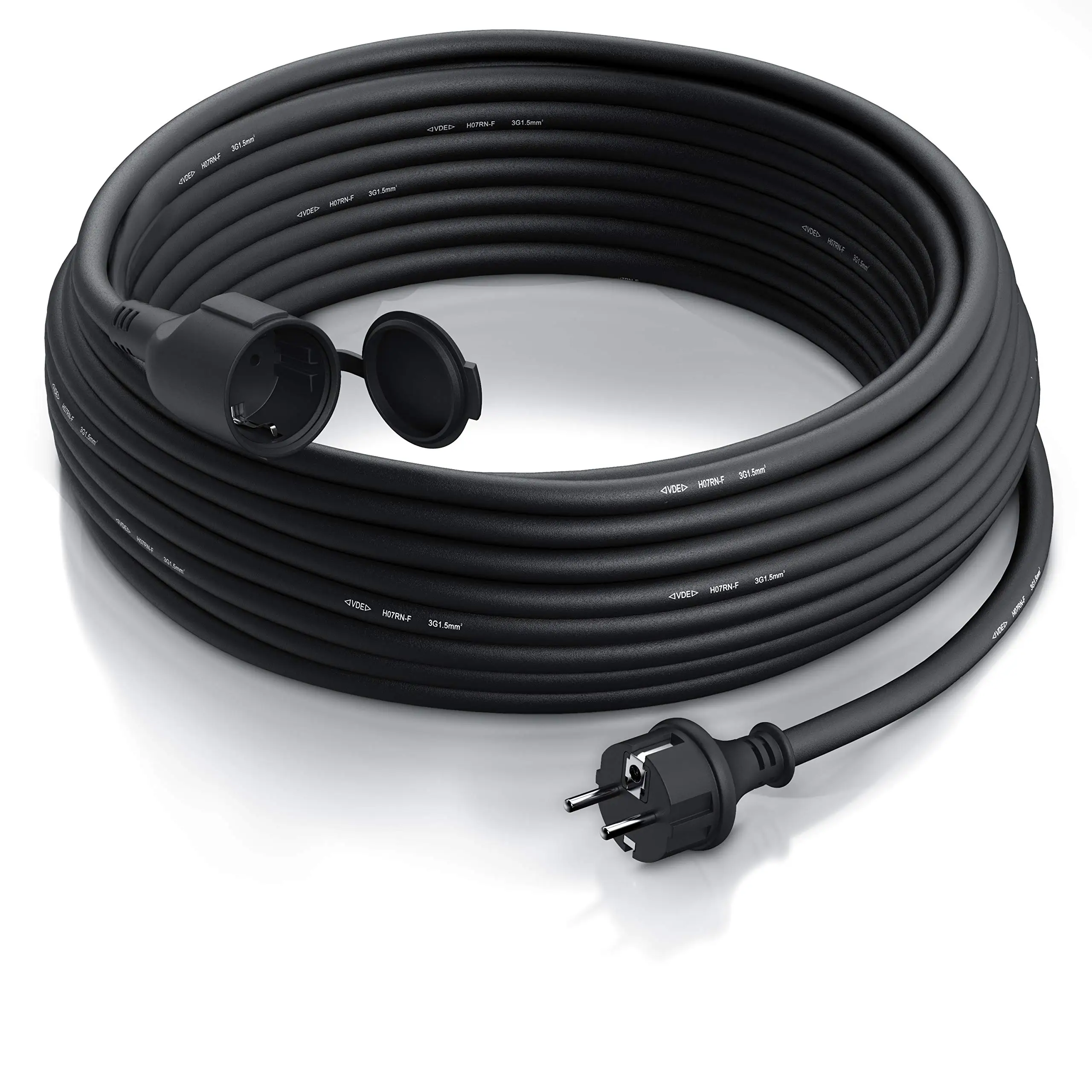 Camping Electric Lead Wire 20M Coil Extension Cable Outdoor Home Depot ...