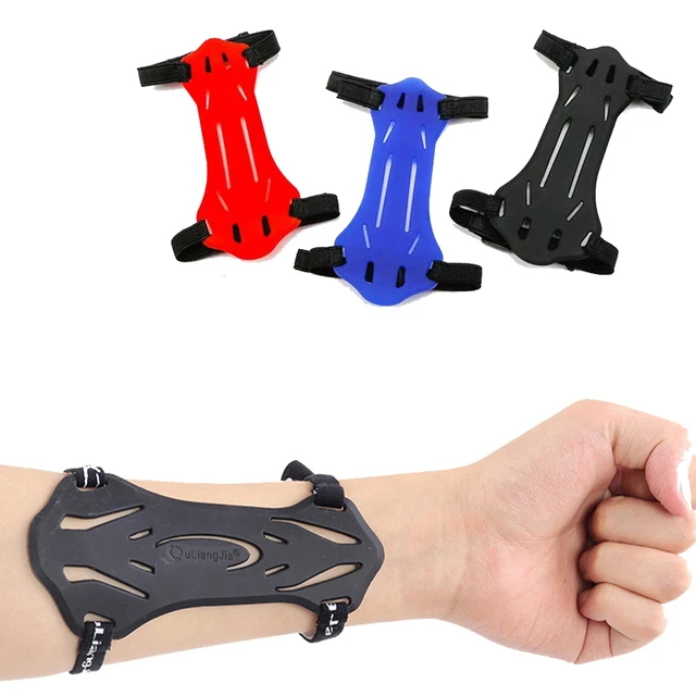 Rubber Archery Arm Guard Gear Two Adjustable Tab Recurve Bow Shooting ...