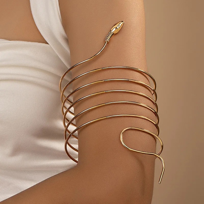 Punk-Twisted-Coiled-Snake-Upper-Arm-Cuff-Armlet-Armband-Bangle-for ...
