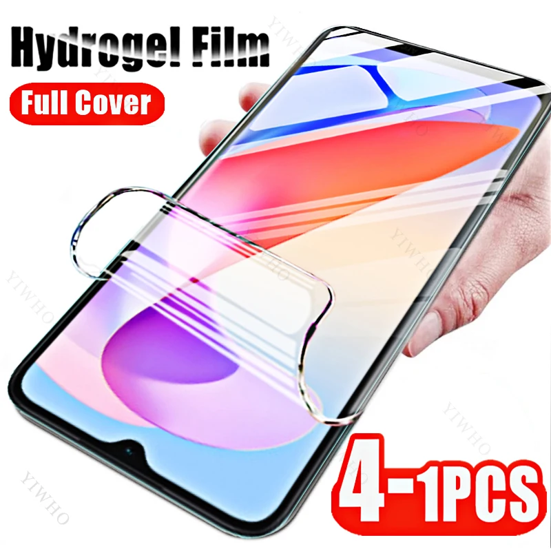 4-1PCS-Transparent-Hydrogel-Film-for-Huawei-Honor-X6a-Screen-Protector ...