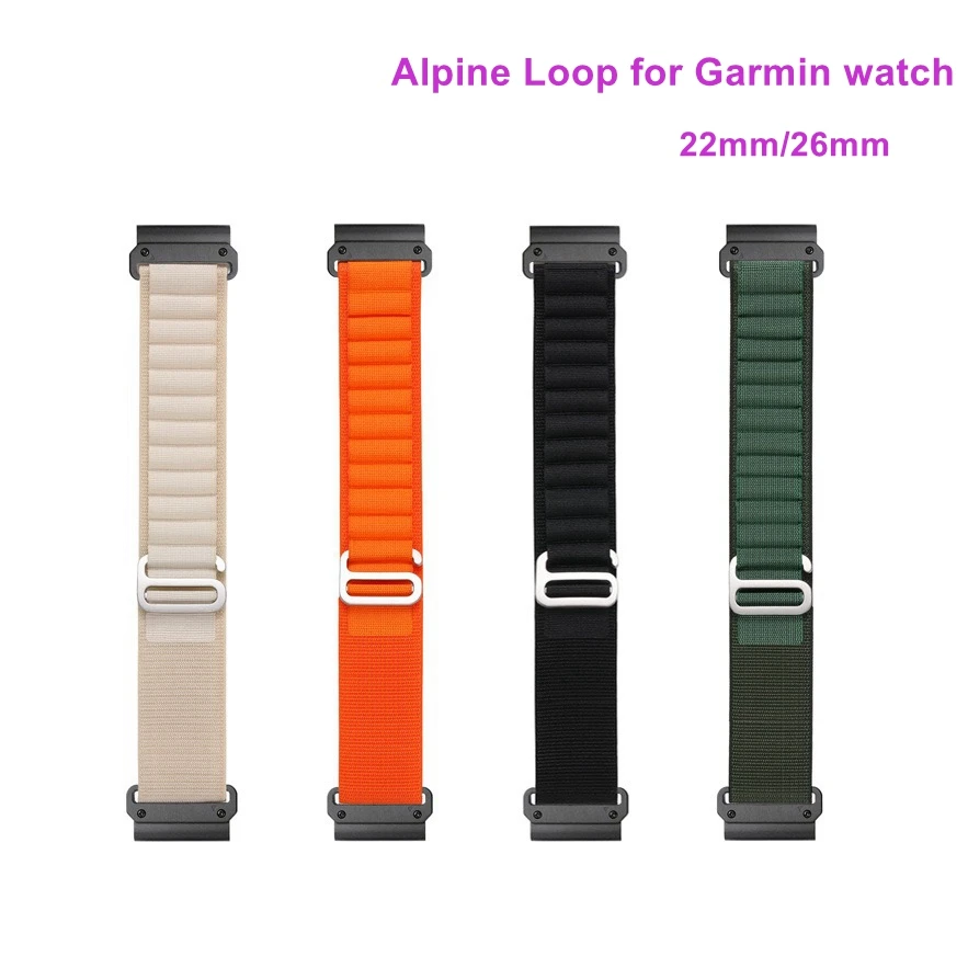 22mm26mm Alpine Loop for Garmin fenix 7x/7x Pro/6x/6x Pro Band Sport ...