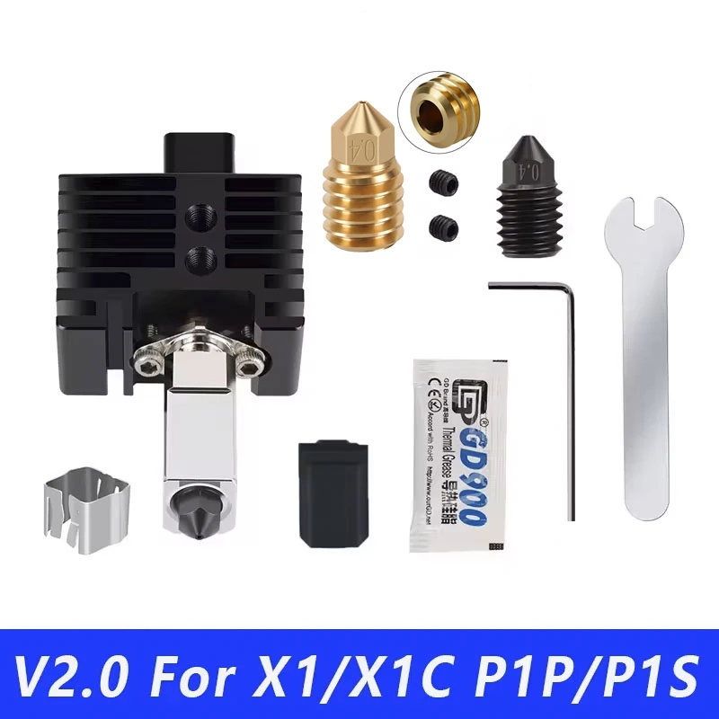 Hotend para Bambu Lab p1p X1C P1S X1 V2.0 Actualización del cabezal de ...