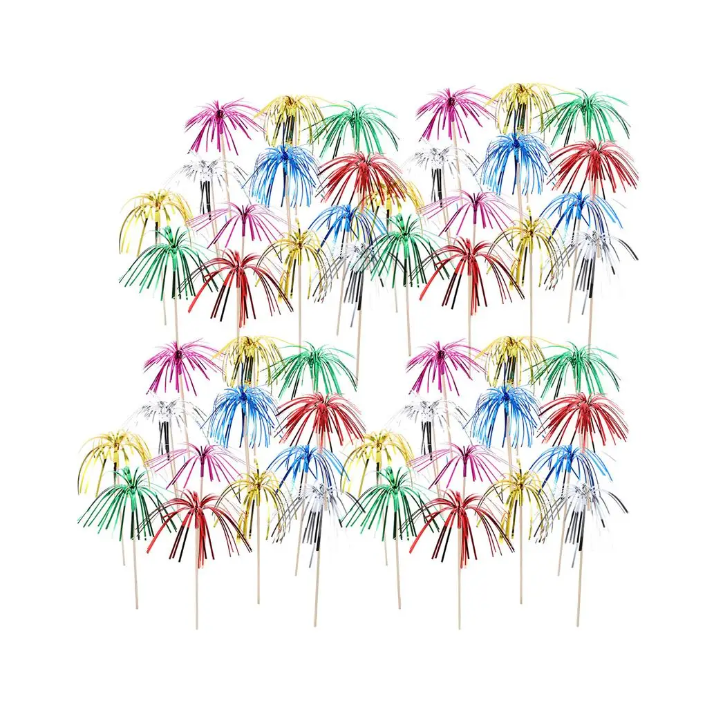 100-Pieces-Cocktail-Toothpicks-Decoration-Firework-Desserts-Pick ...