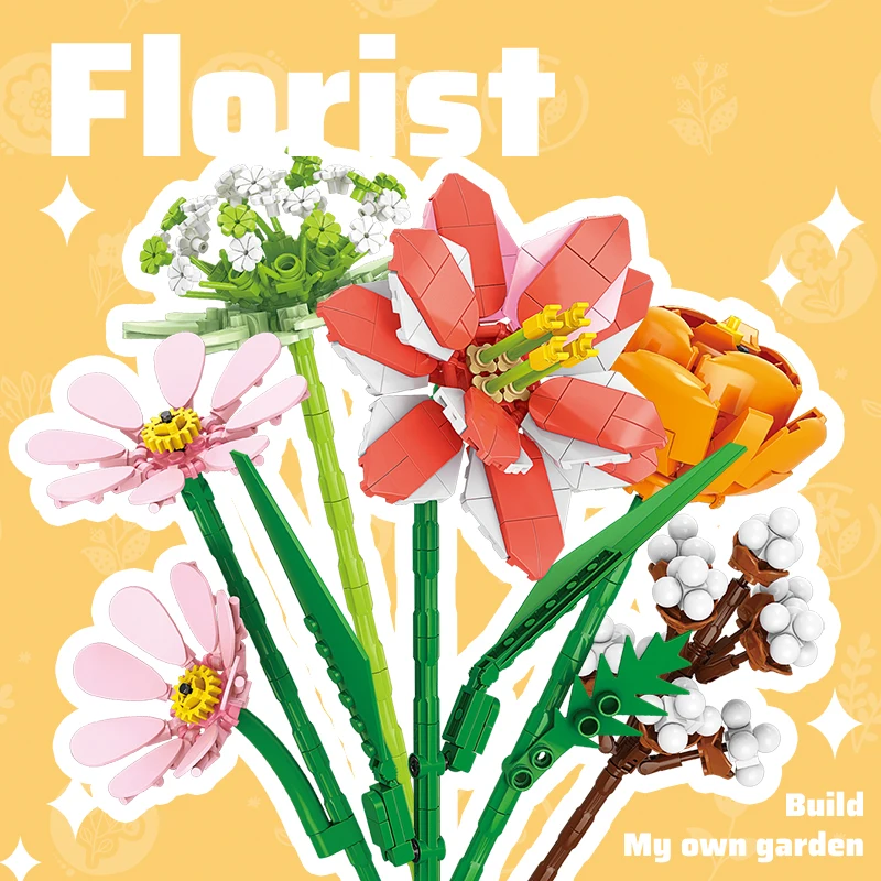Building-Block-Flower-Assembly-Bouquet-Building-Block-Series-Decora-o ...