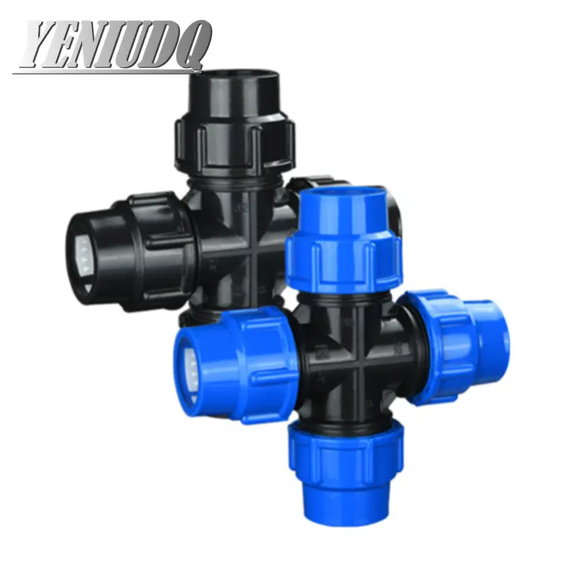 Plastic-PE-fittings-quick-Union-Plastic-fittings-four-way-union-joint ...