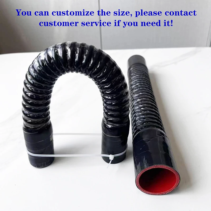 ID25-90mm Length 300-1000mm Universal Car Silicone Flexible Hose Air ...