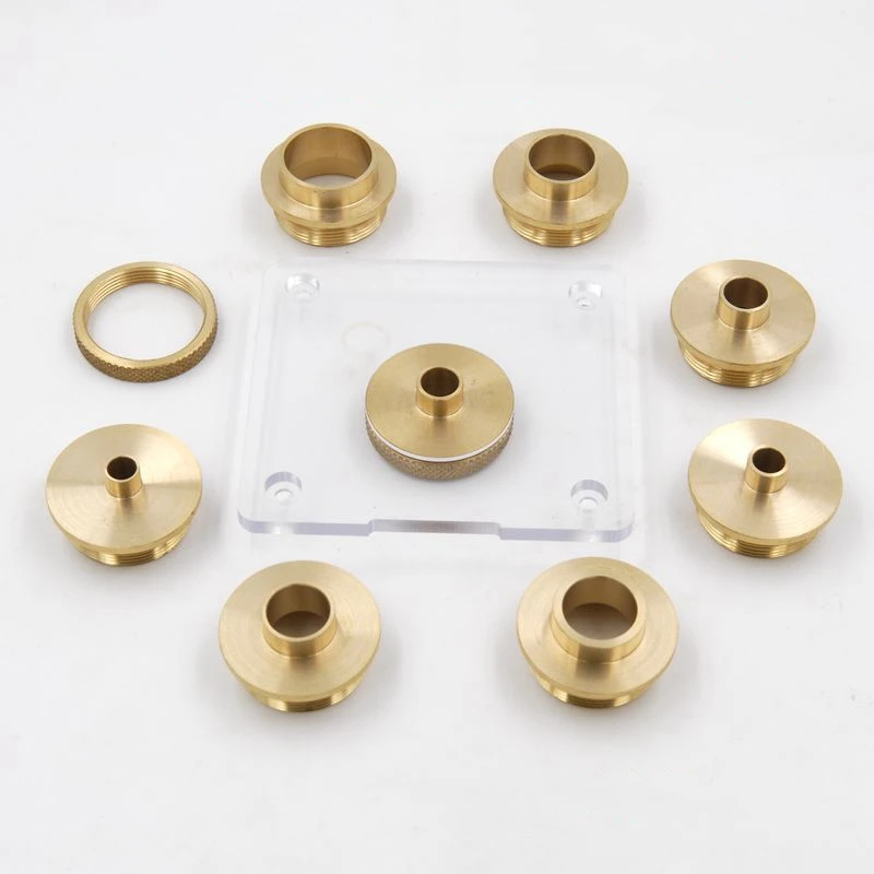 Set-of-Round-Base-Plate-10PCS-Brass-Router-Template-Guide-Bushings-With ...