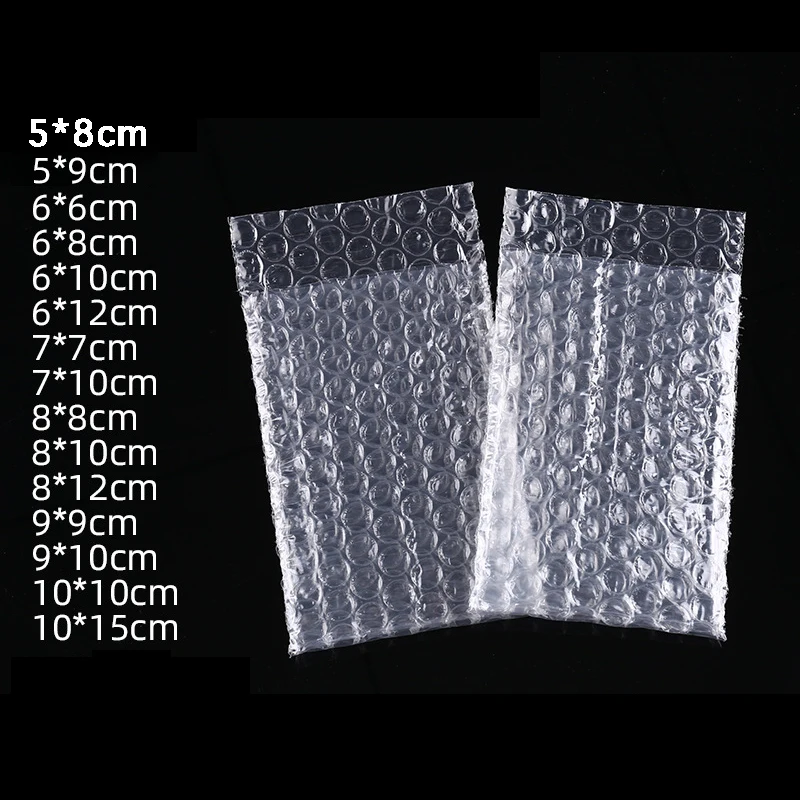 100Pcs-pack-Small-Transparent-Bubble-Packing-Bags-PE-Plastic-Wrap ...