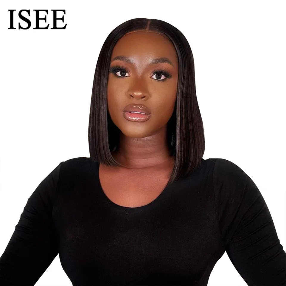 Perruque Bob Lace Closure Wig Brésilienne Naturelle – Isee Hair ...