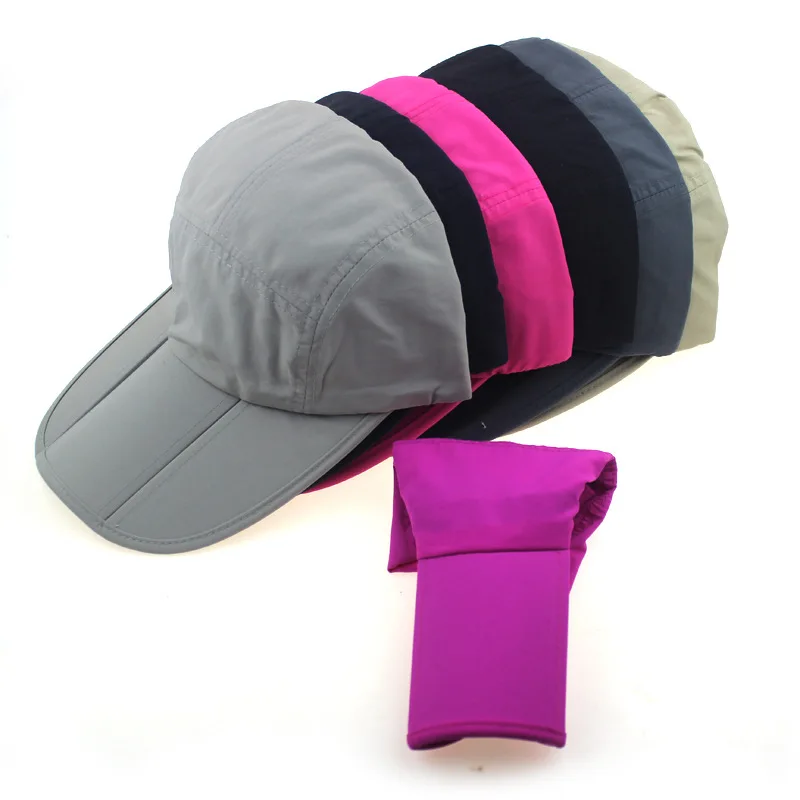 Quick-Drying Folding Baseball Cap Men Portable Snapback Outdoor Hiking ...