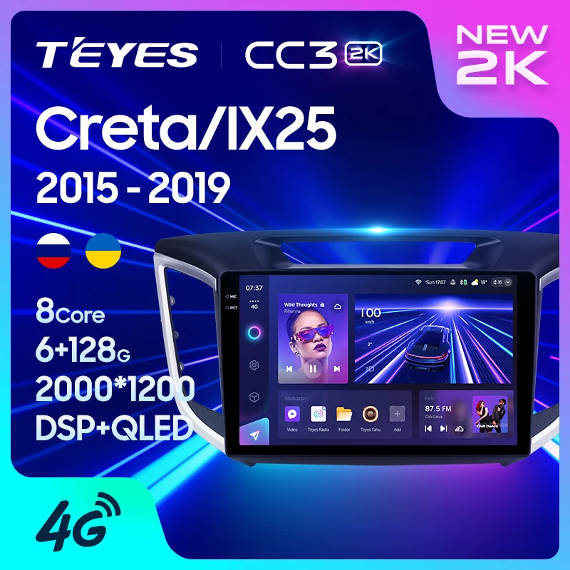 Teyes Cc3 For Hyundai Creta Ix25 2015 - 2019 Car Radio Multimedia Video Player Navigation Stereo ...