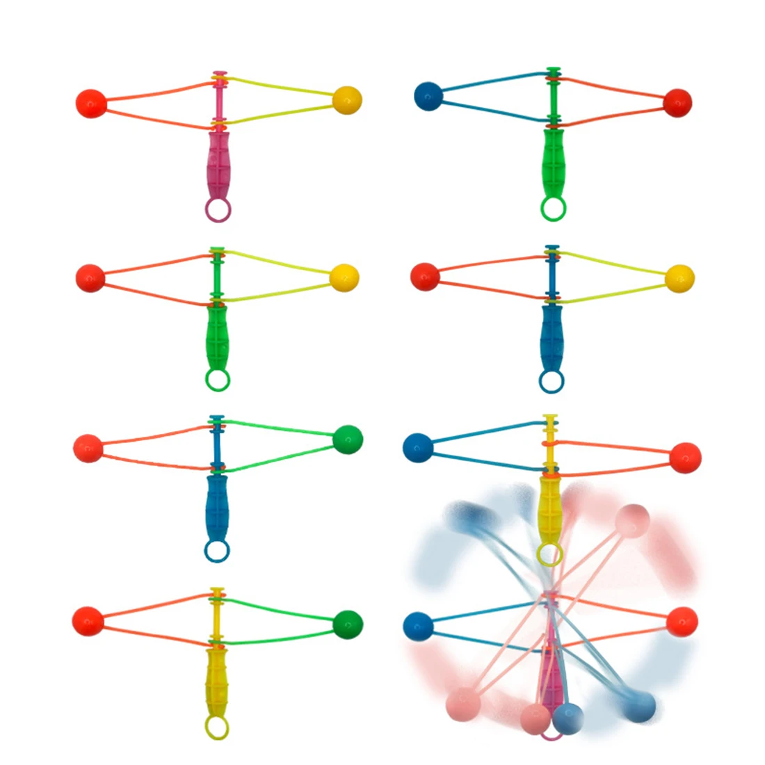 Fidget Click Clack Ball Click Clackers Toy Glow In The Dark Interesting ...