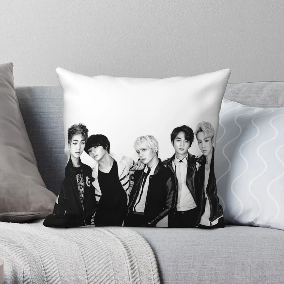 SHINee-Square-Pillowcase-Polyester-Linen-Velvet-Creative-Zip-Decor ...