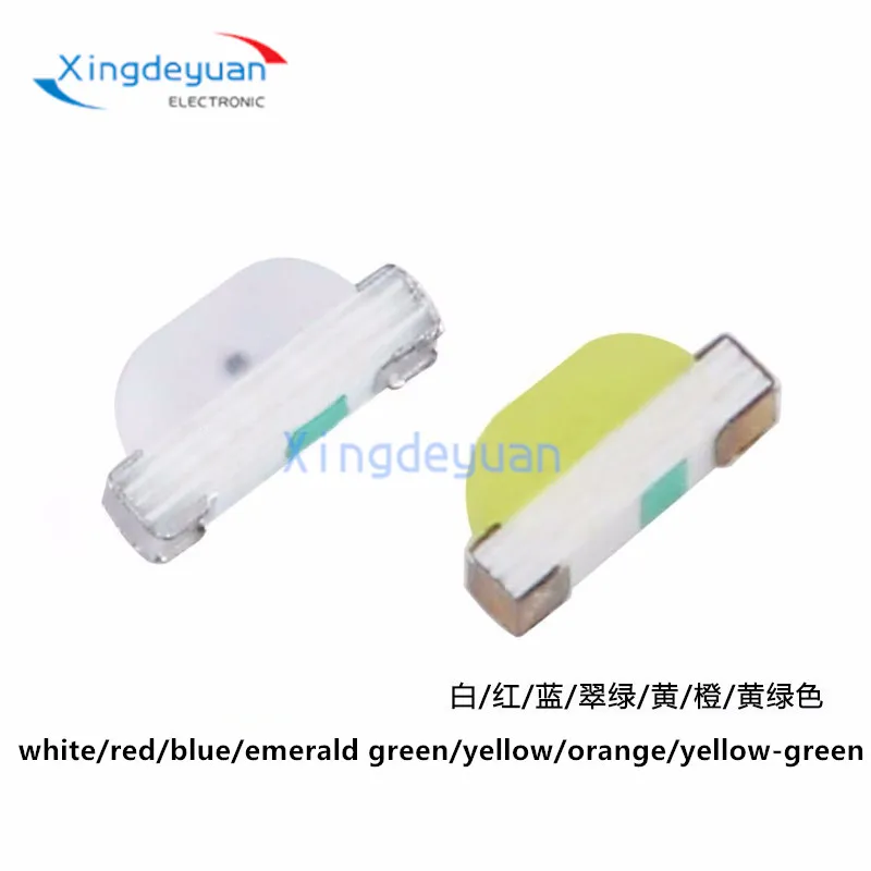 100PCS-0802-SMD-LED-side-glowing-high-brightness-white-red-blue-emerald ...