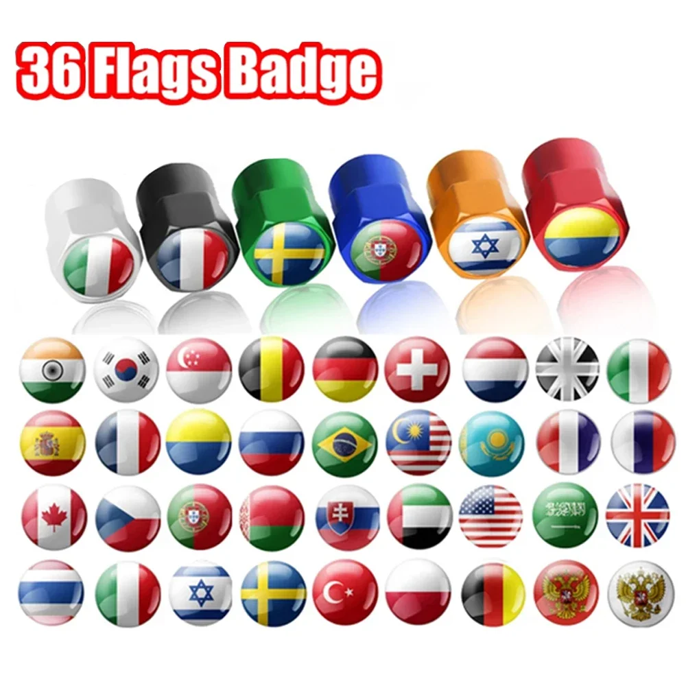 4PCS-National-Flag-Wheel-Tire-Valve-Caps-for-Toyota-Corolla-Camry-Rav4 ...