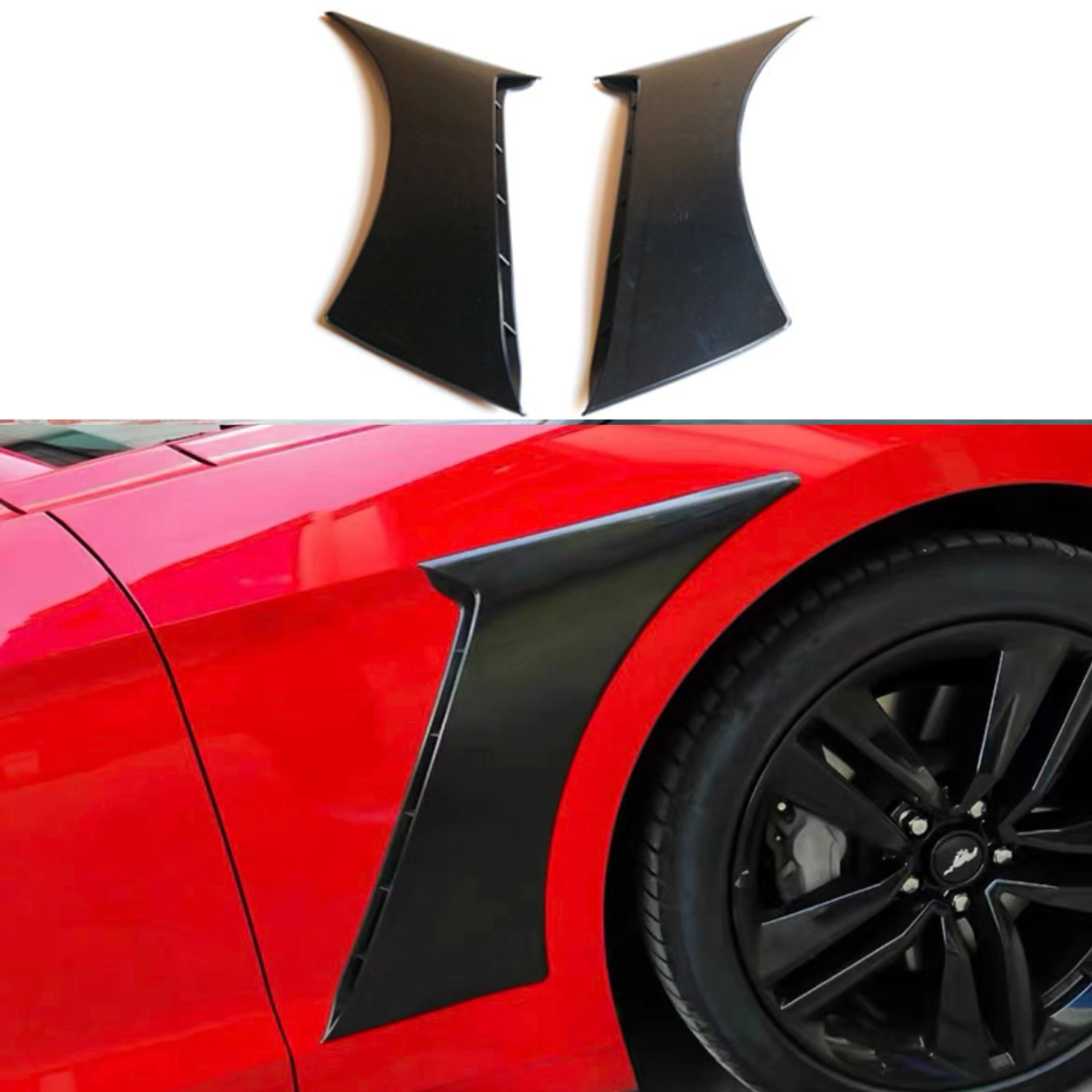Front Side Fender Door Scoops Plate For Mustang 2015-2020 Car For ...
