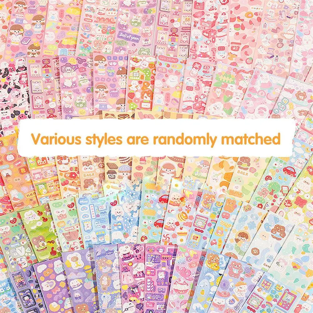 10pcs-Random-Stickers-Pack-Kawaii-Laser-Cute-Stickers-DIY-Korean ...