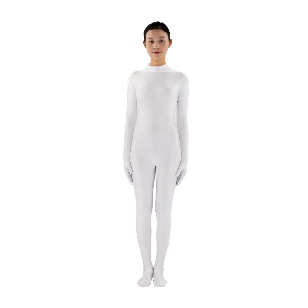 Mono de cuerpo entero ajustado de spandex negro Zentai, traje unisex ...