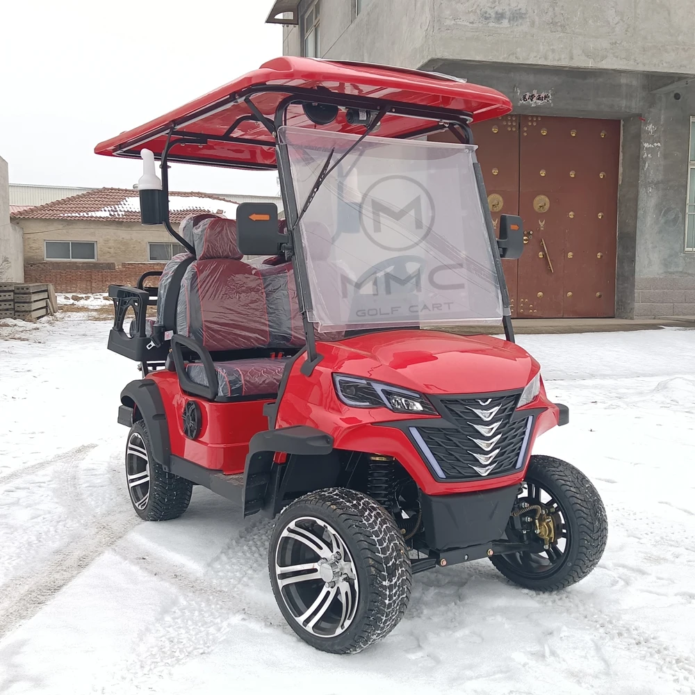 Hot-New-Models-MD2-2-Seater-golf-cart-48V-Lithium-battery-Red-Electric ...