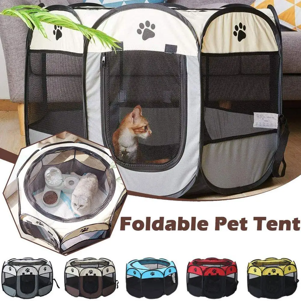 New-Cat-Tent-Rumah-Kucing-Cat-House-Portable-Folding-Outdoor-Travel-Pet ...