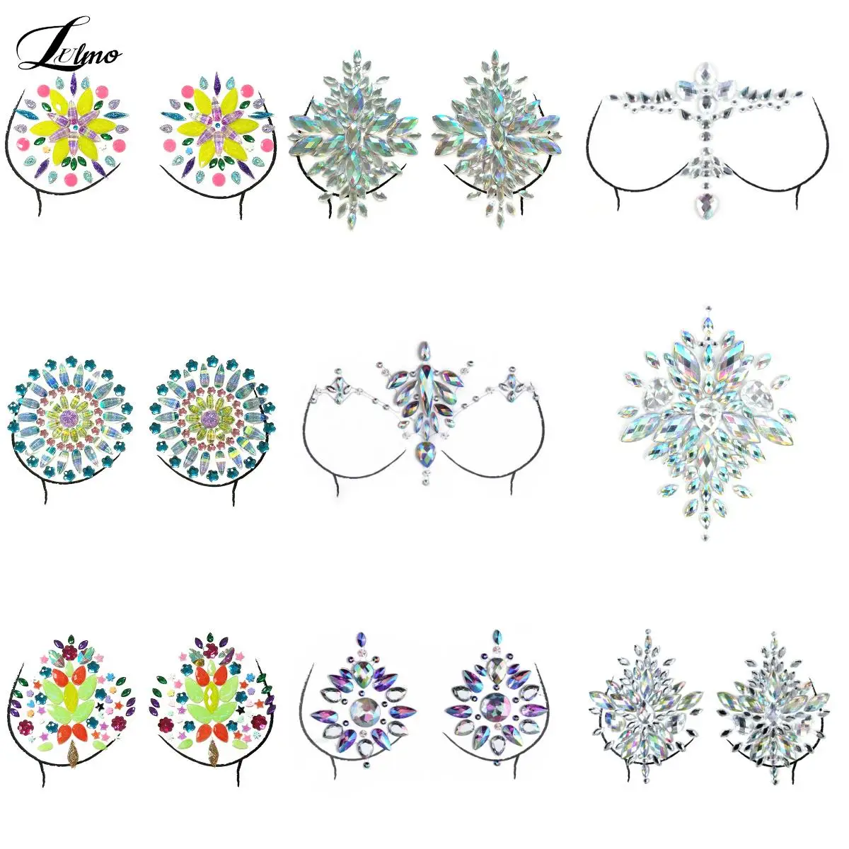 Nipple-Cover-Crystal-Bra-Stickers-Adhesive-Diamond-Beads-Breast-Pasties ...