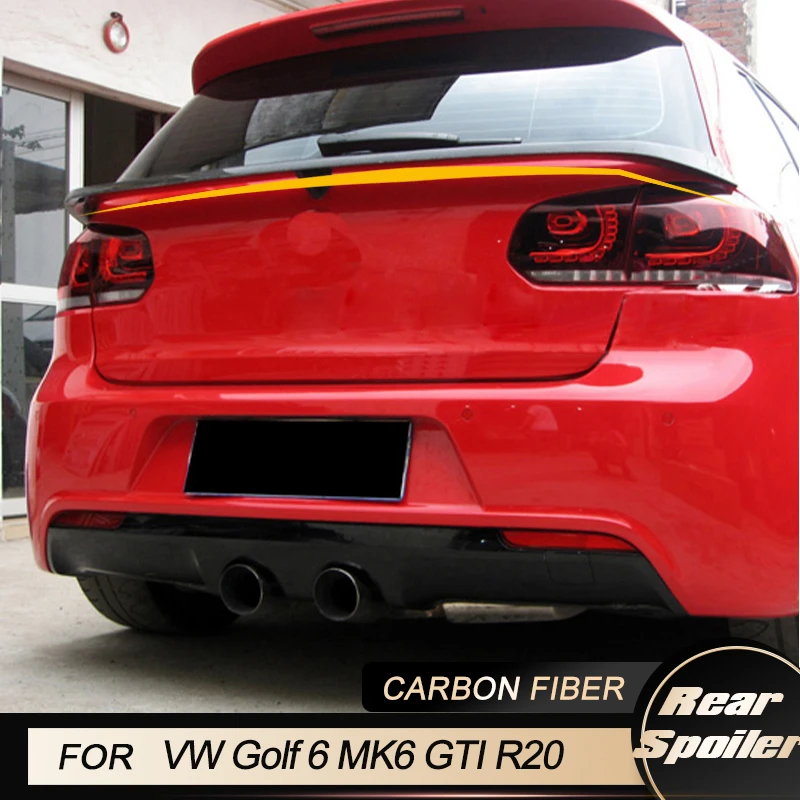 Car-Rear-Trunk-Middle-Wing-Spoiler-For-Volkswagen-VW-Golf-6-MK6-GTI-R20 ...