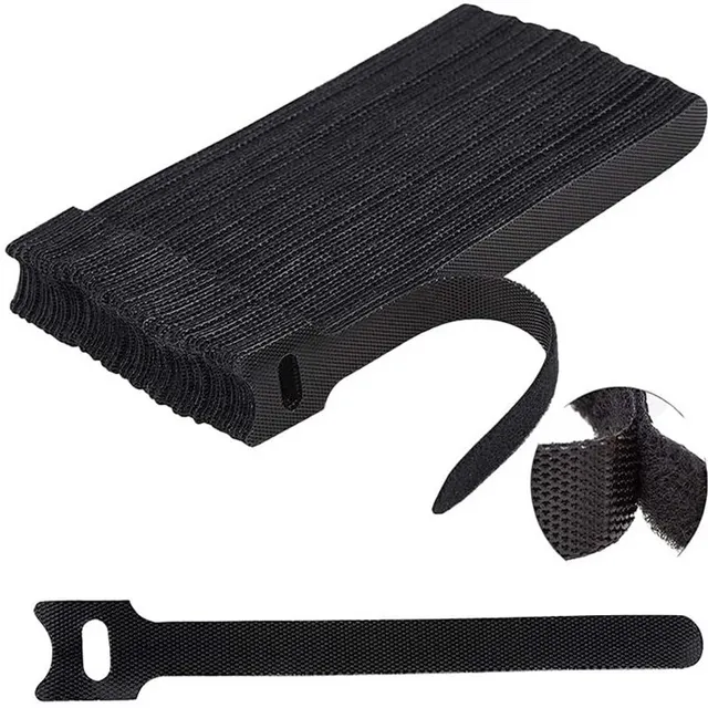 Bridas de Velcro para cables, 100mm x 12mm, correa de hebilla en T ...