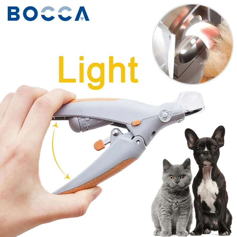Bocca-Pet-Nail-Clipper-Scissors-With-LED-Light-Professional-Dog-Cat ...