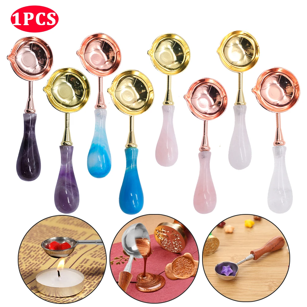 Cuchara-de-cera-de-sellado-Anti-caliente-herramienta-de-Metal-con-mango ...