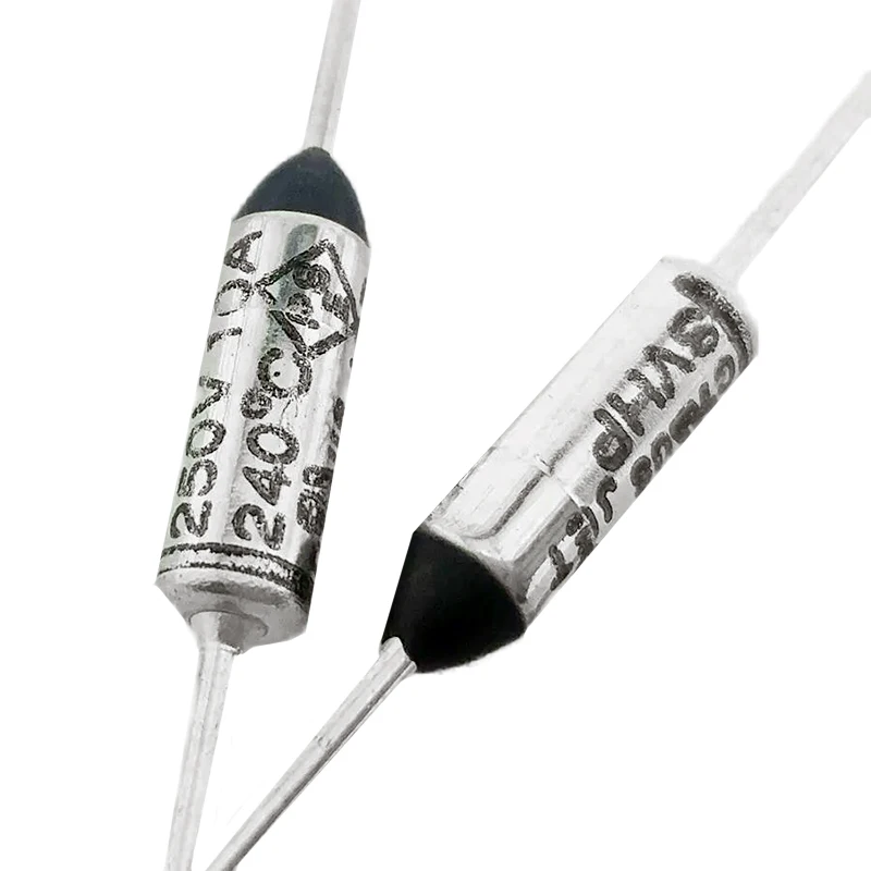 10Pcs SW-128T Microtemp Thermal Fuse TF Cutoff 240℃ 10A 250V 240 Degree ...