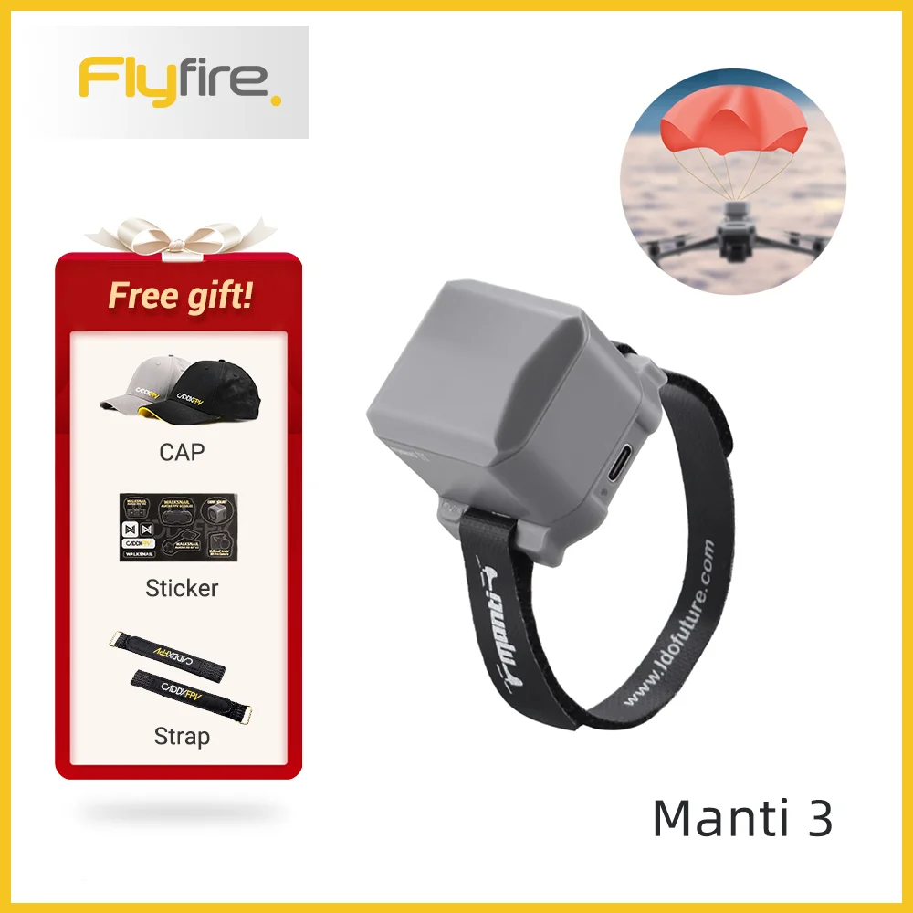 Flyfire Manti 3 Plus Intelligent Safety Parachute Umbrella For DJI Mavic Series Effectively ...
