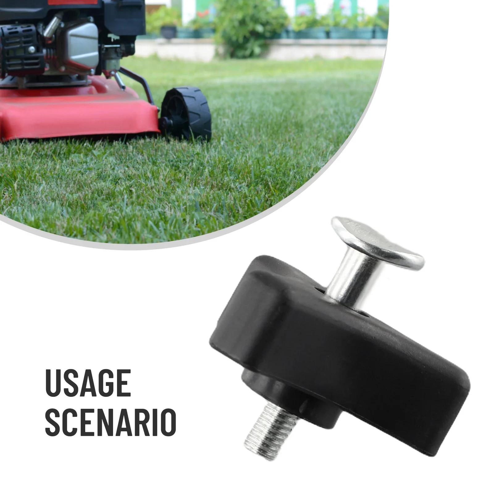 1-Set-Triangle-Handle-Knob-Nut-Screw-Bolt-Fits-For-Hayter-Mountfield ...