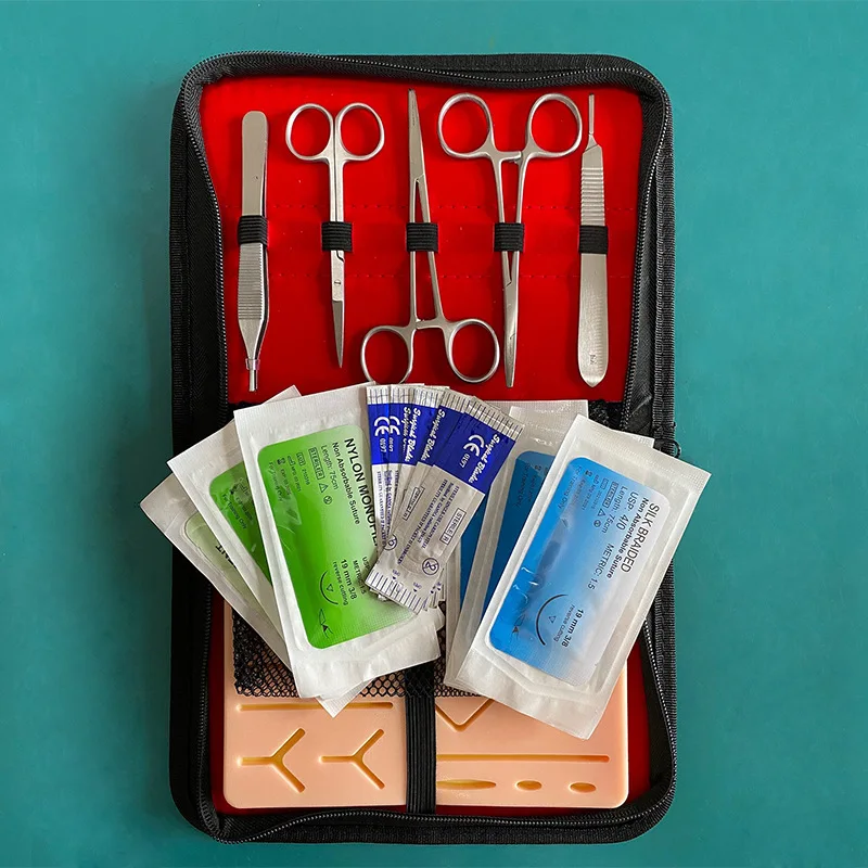 Surgical-Suture-Practice-Kit-For-Medical-Training-Silicone-Training-Pad ...