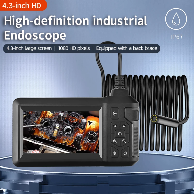 30M-Industrial-Endoscope-Camera-4-3-IPS-Screen-HD1080P-Rigid-Cable-Pipe ...