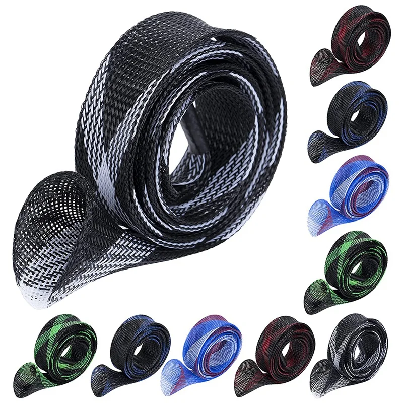 10Pcs Fishing Rod Protector Braided Mesh Rod Covers,Fishing Pole ...