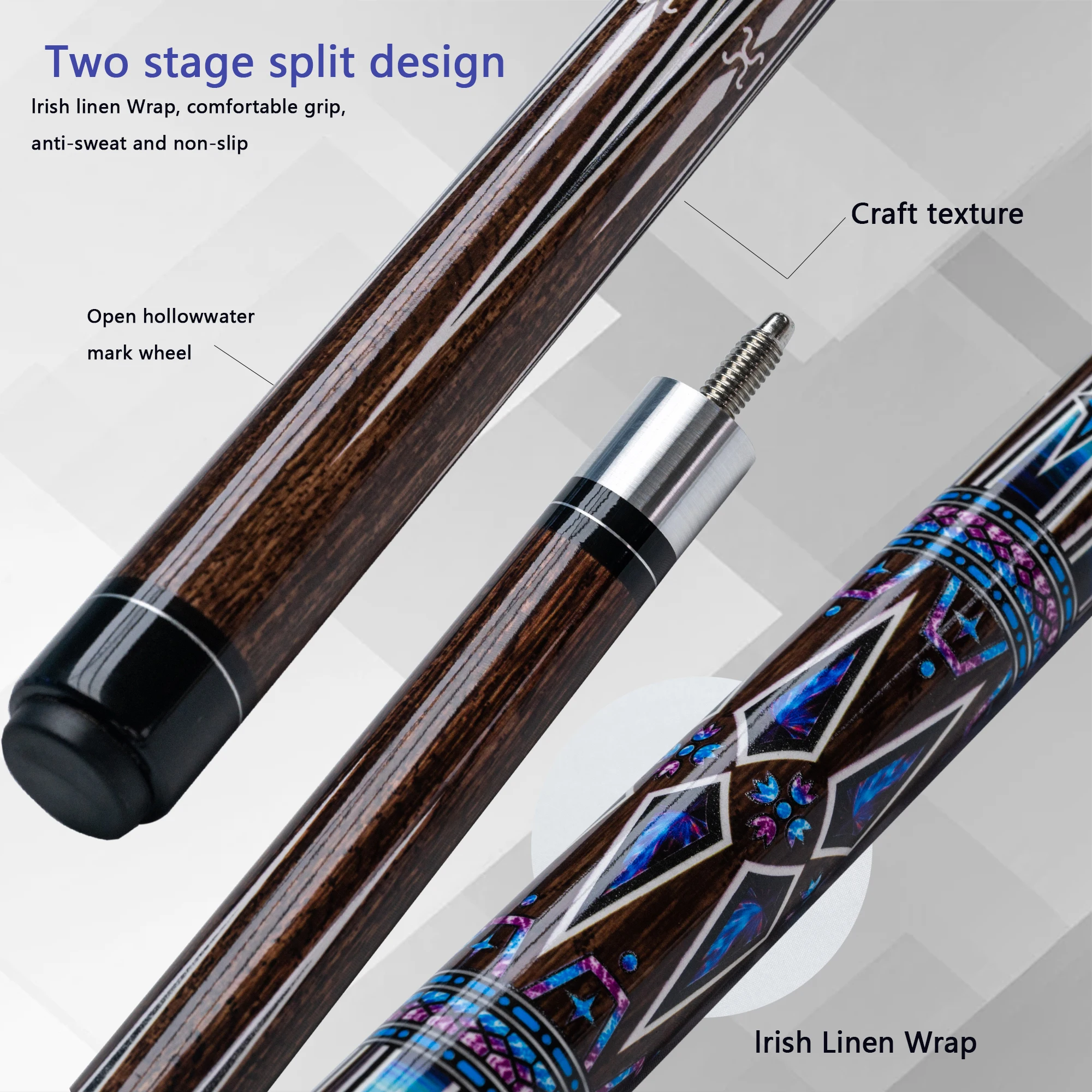 Exquisite-Maple-Pool-Cue-Stick-for-American-Nine-Ball-and-Carom ...