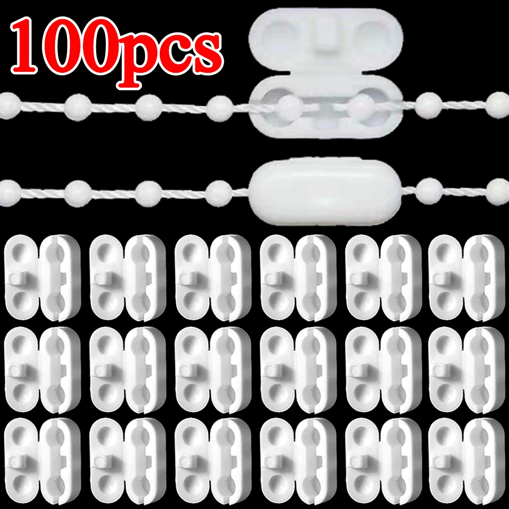 5-100Pcs Roller Blinds Pull Cord Connector Curtain Chain Connector ...