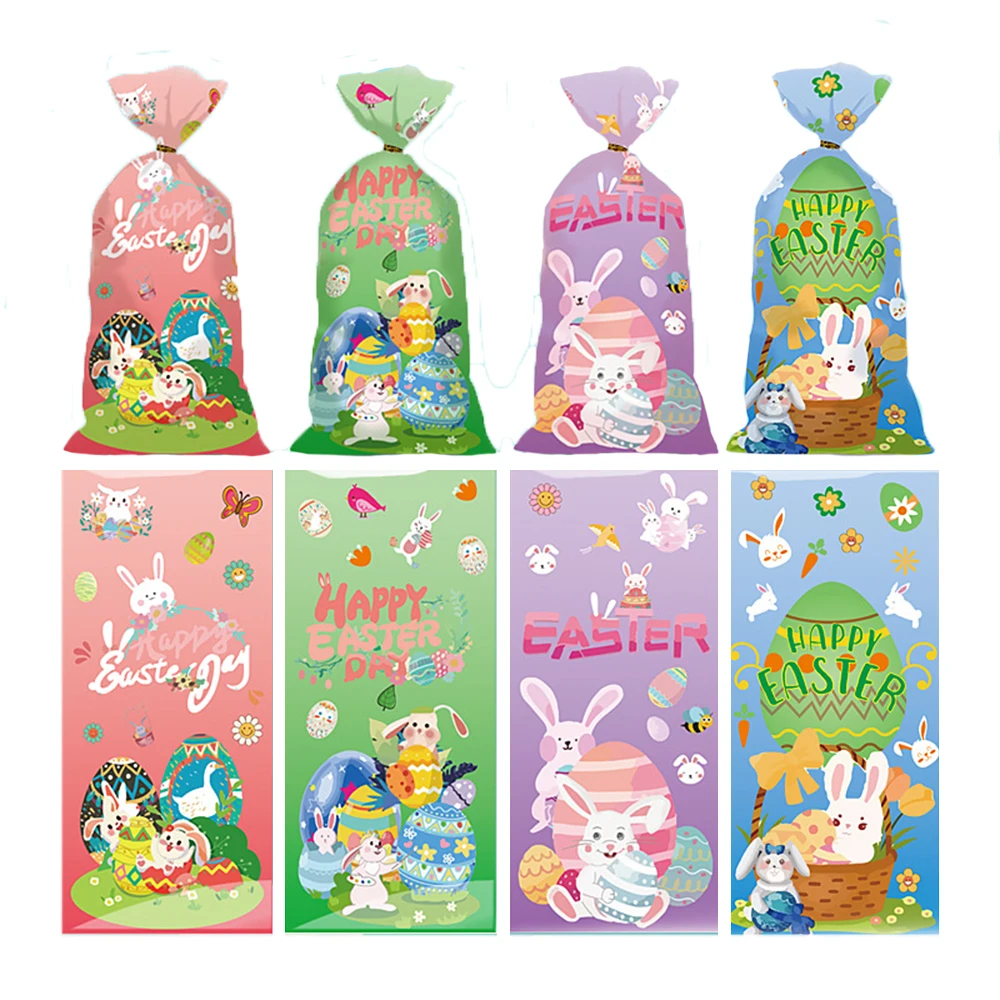 50Pcs-Happy-Easter-Gift-Bags-Easter-Candy-Cookie-Treat-Bags-Rabbit ...