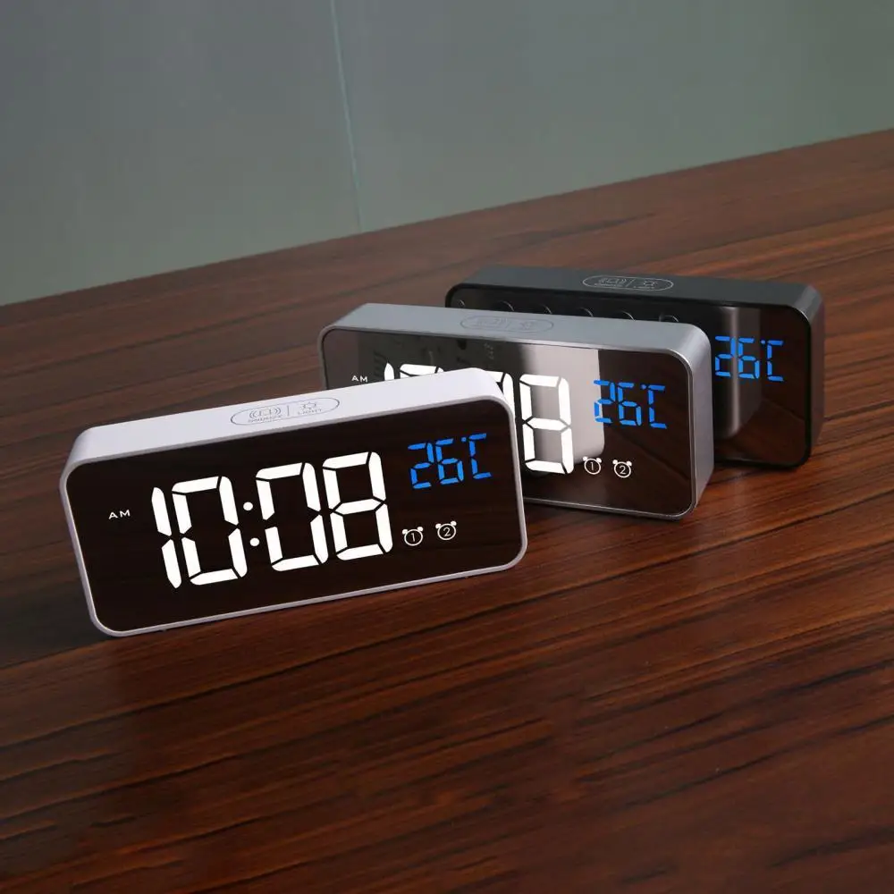 LED-Digital-Multifunctional-Snooze-Clock-Alarm-Alarm-Clock-USB ...