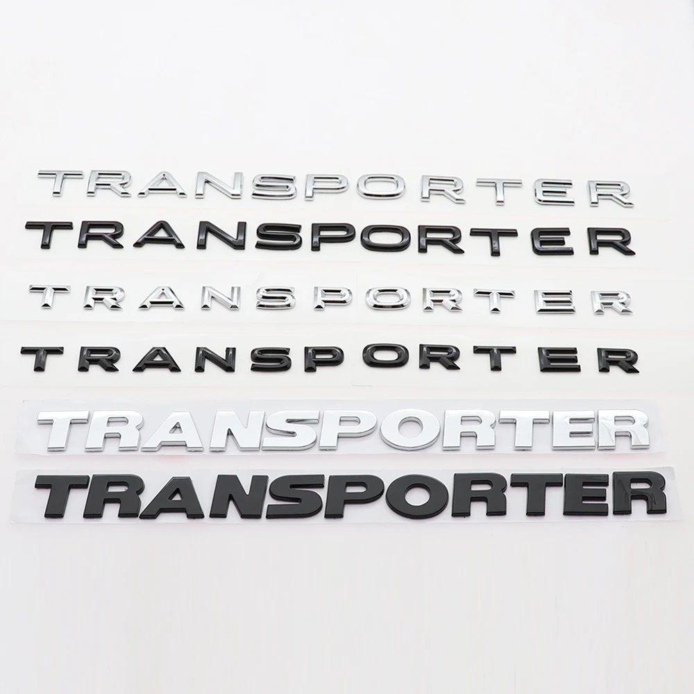 1PC 3D ABS TRANSPORTER Car Letter Logo Sticker Tail Bumper Badge Auto ...