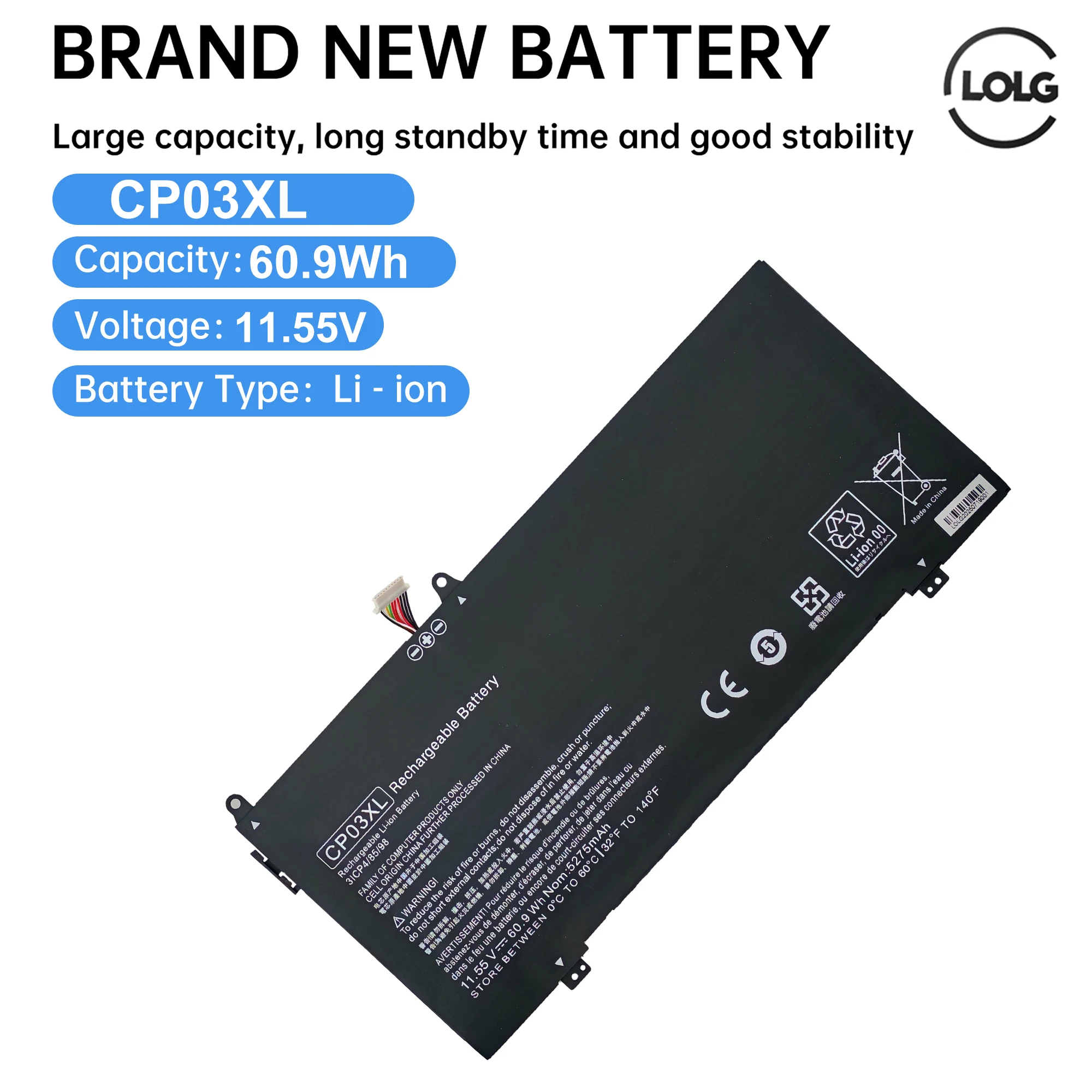CP03XL Battery For HP Spectre x360 13-ae049ng 13-ae040ng 13-ae052nr ...