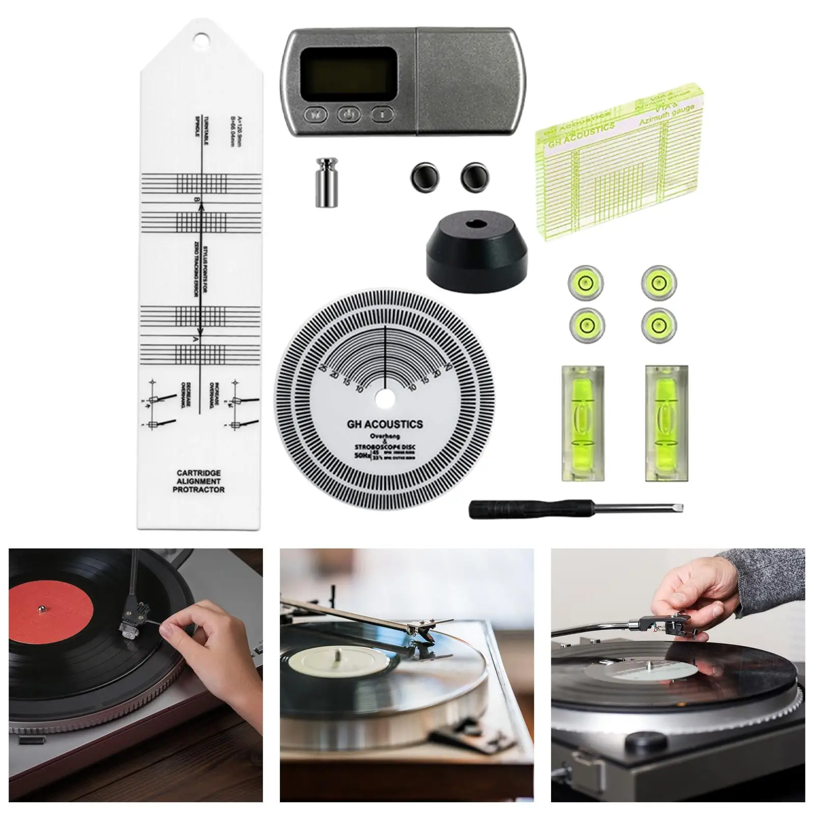 Turntable-Tools-Set-Durable-Turntable-Cartridge-Alignment-Protractor ...