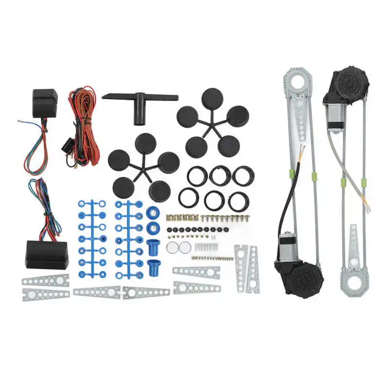 Electric-Power-Window-Lifter-Switch-Conversion-Kit-Universal-for-2-Door ...